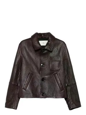 Ami Leather Jacket - Brown