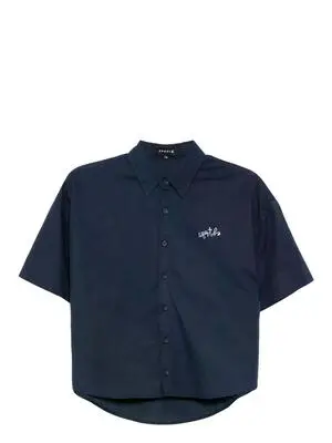 SPORT B. BY AGNÈS B. Logo-embroidered Shirt - Blue