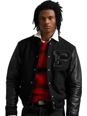 Ralph Lauren Letterman Jacket - Polo Black