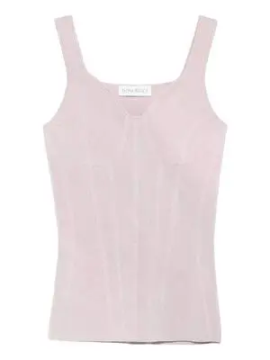 Nina Ricci Panelled Tank Top - Pink