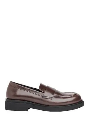 Whistles James Chunky-sole Leather Loafers - Brown
