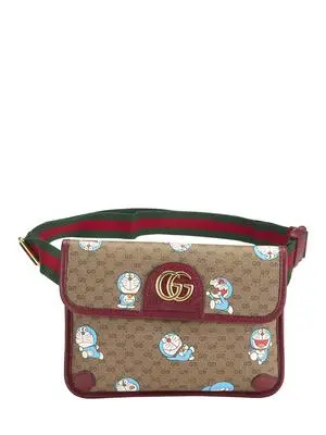Gucci Doraemon X Coated Belt Bag Brown