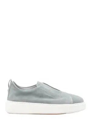 Santoni Suede Sneakers - Blue