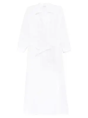 PESERICO Pintuck-Detail Midi Shirt Dress