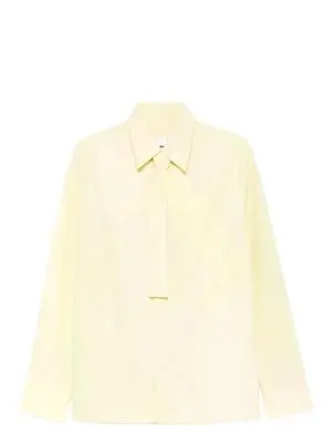 JIL SANDER Cotton Poplin Shirt - Yellow