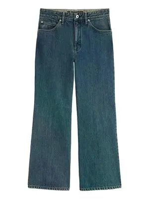 JIL SANDER Flared Cropped Jeans - Blue