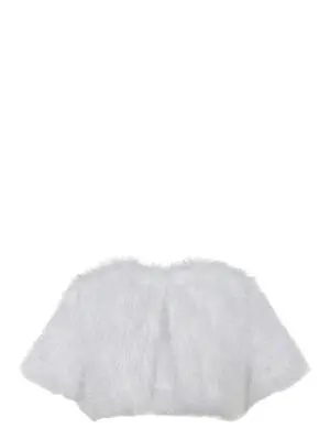 UNREAL FUR Wings Bolero Jacket - White