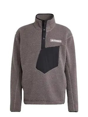 Adidas Terrex Xploric High Pile Fleece Pullover - Charcoal