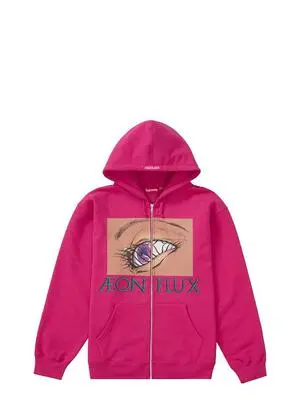 Supreme Aeon Flux Zip Up Hooded Sweatshirt Fuchsia