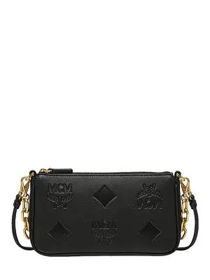 Mcm Aren Chain Crossbody - Black