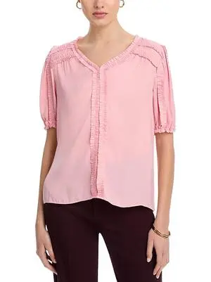T TAHARI Ruffled Blouse
