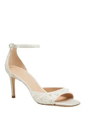 STUART WEITZMAN Bliss 75 Sandals - Cream/natural