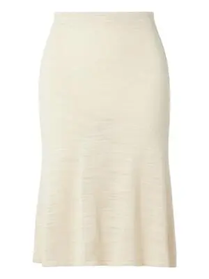 THE ROW Jesto Silk-blend Skirt - Neutrals