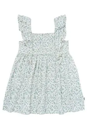 MODERN MOMENTS™ BY GERBER Smocked Ruffle Dress - Ivory Daffodil
