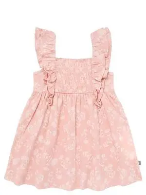 MODERN MOMENTS™ BY GERBER Smocked Ruffle Dress - Rose Wild Flower