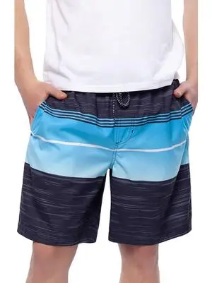 ROKKA&ROLLA Mesh-lined Swim Trunks - Coastal