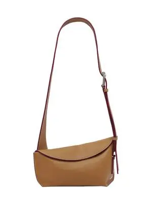 Alexander McQueen McQueen Sling Crossbody Bag Pecan Silver