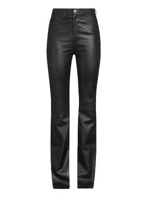 Sprwmn Leather Flared Pants - Black