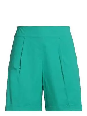 CARACTÈRE Solid Color Shorts - Green