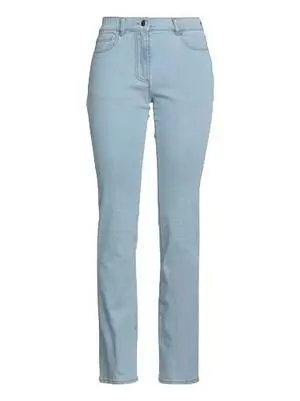 Peserico Flared Jeans In Light Wash Denim - Blue