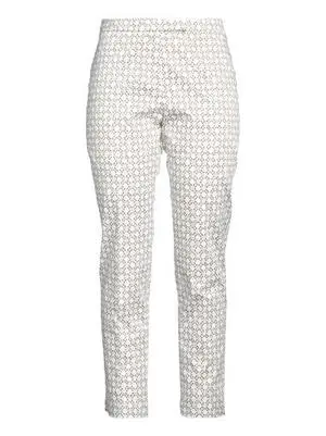 Peserico Tapered Geometric-print Pants - White