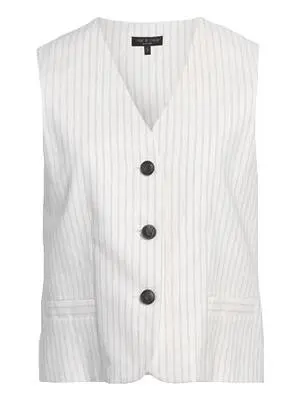 Rag & Bone Tailored Striped Vest - White