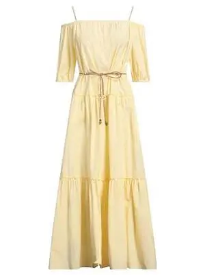 Peserico Maxi Flared Dress - Yellow