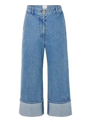 PATOU Patou Iconic High-Rise Straight-Leg Jeans Light Blue