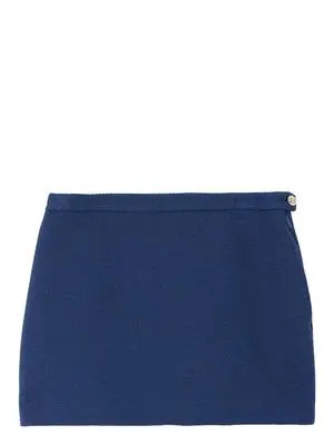 Gucci Cotton-blend Tweed Mini Skirt - Blue