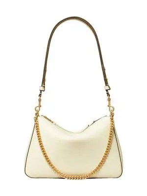 Tory Burch Perry Leather Shoulder Bag - Warm White