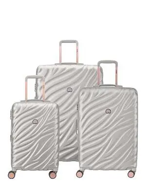 DELSEY PARIS Alexis Hardside 3-piece Expandable Spinner Luggage Set - Platinum/rose Gold