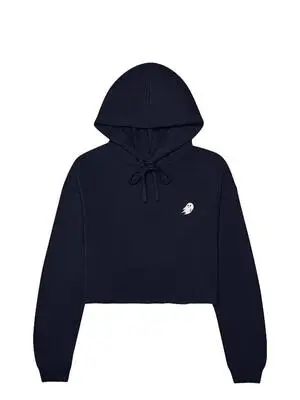 DALIX Dalix Ghost Cropped Hoodie Navy Blue