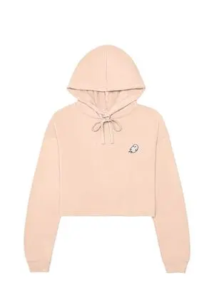 DALIX Dalix Ghost Cropped Hoodie Peach