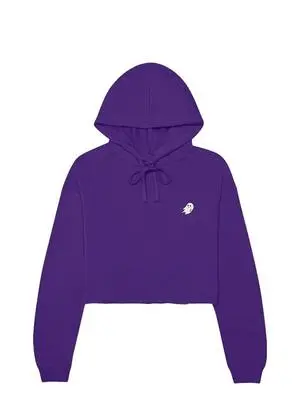 DALIX Dalix Ghost Cropped Hoodie Team Purple