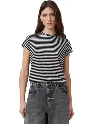 ALLSAINTS Anna Crew Neck T-Shirt Chalk/ink