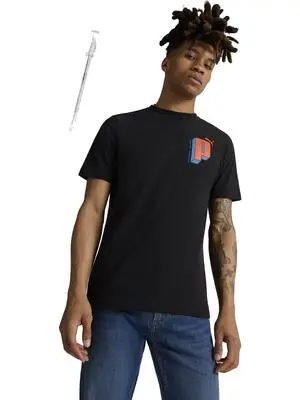 PUMA Graphics Letter T-shirt Black