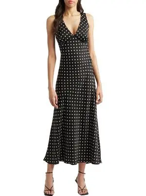 LULUS Lulus Julia Polka Dot Slipdress