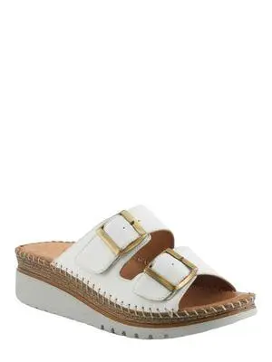 SPRING STEP SHOES Minisia Wedge Sandals - White