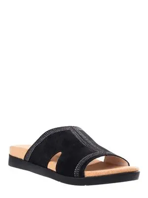 REVITALIGN Palmetto Slide Sandal - Black