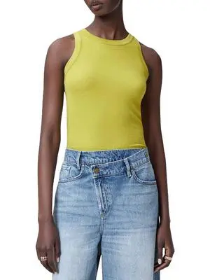 ALLSAINTS AllSaints Rina Rib Tank Unity Green
