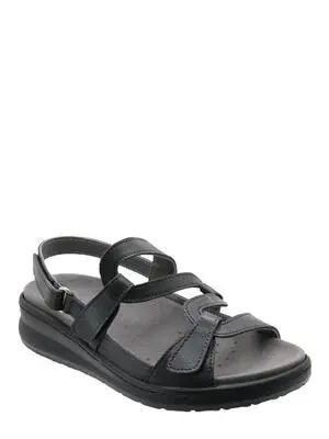 DAVID TATE Femme Wedge Sandal - Black
