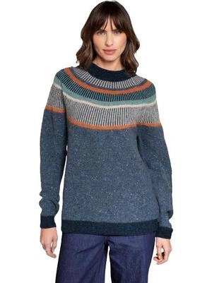 CELTIC & CO. Statement Donegal Wool Sweater - Indigo