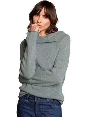 CELTIC & CO. Collared Slouch Sweater - Dark Sage