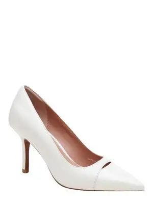 Linea Paolo Prue Leather Pumps - Ivory
