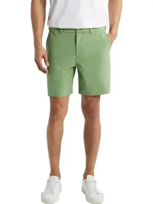 Mizzen+main Helmsman Flat Front Performance Golf Shorts - Leaf