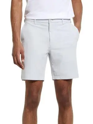 Mizzen+main Helmsman Flat Front Performance Golf Shorts - Light Gray Solid
