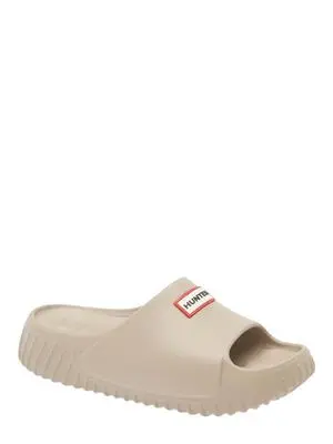 Hunter Hunter Faroe Platform Slide Sandal Blush Beige