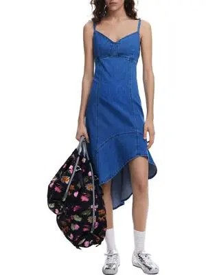 DESIGUAL Desigual Asymmetric Denim Dress