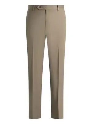 SAMUELSOHN Samuelsohn Flat Front Straight Leg Wool Dress Pants