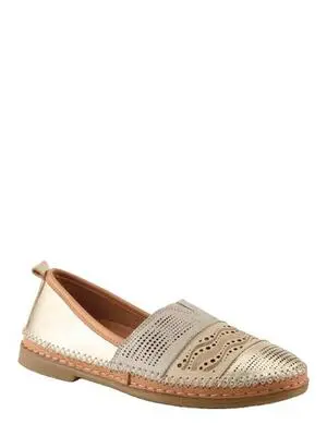 SPRING STEP SHOES Spring Step Highwest Flat Gold Multi